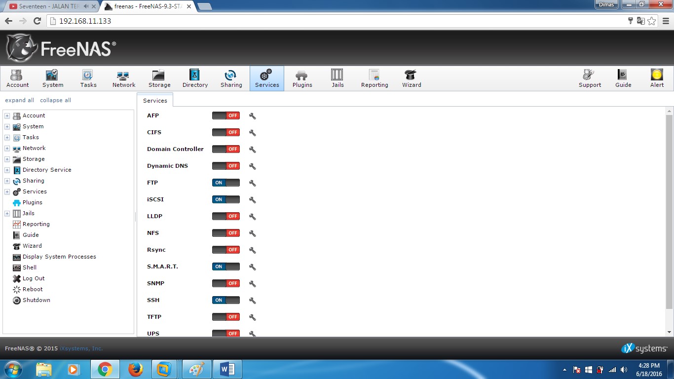 Dimas Blog: PENGGUNAAN LAYANAN SSH (SECURE SHELL) PADA FREENAS MENGGUNAKAN PUTTY