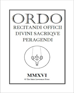 The Saint Lawrence Press Blog: Ordo 2016 now available!