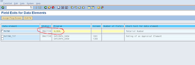 SAP TECH: Example for Global Field Exit