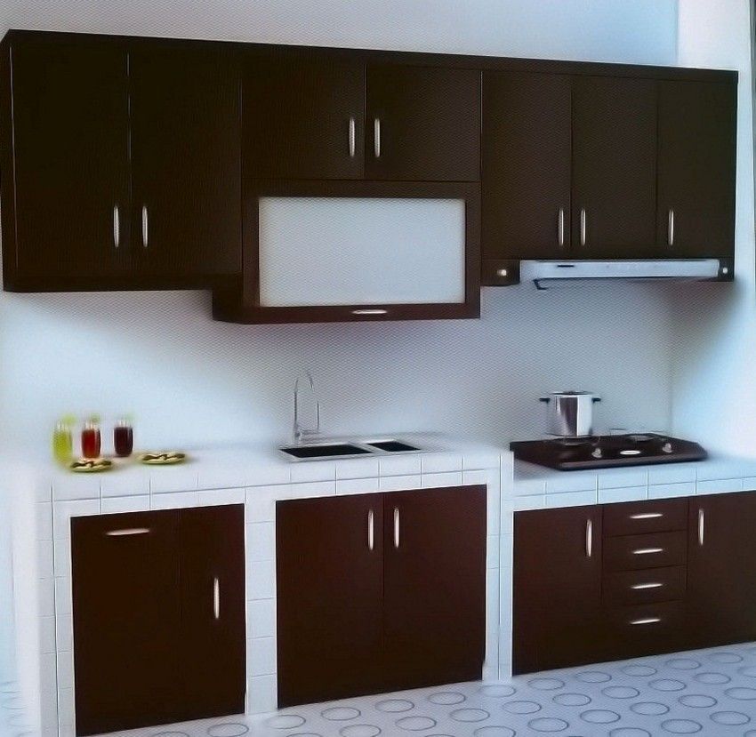 Contoh Kitchen Set Dengan Keramik Menarik - Desain Model Kitchen Set