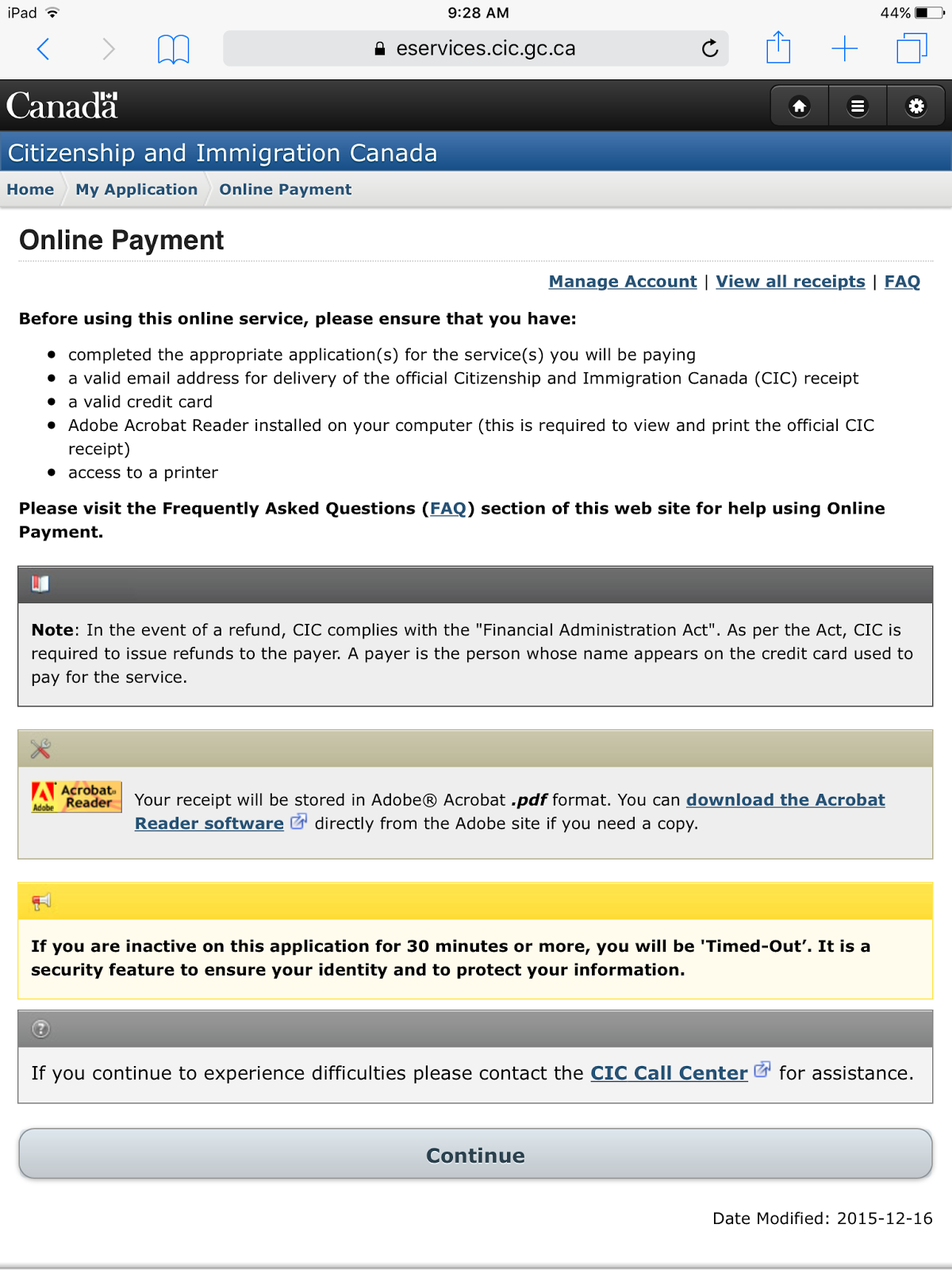 Our Canada Dream Diary: CIC RPRF Payment