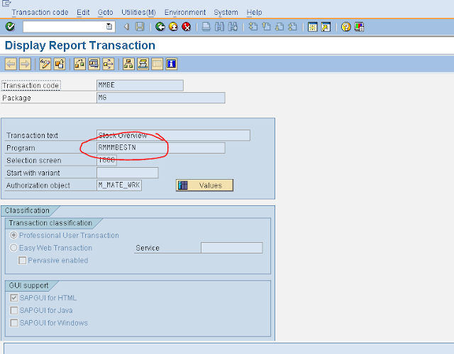 SAP TECH: MMBE ( Stock Overview )