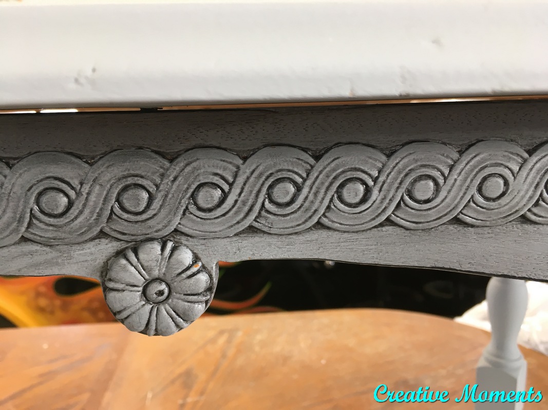 Dixie Belle Manatee Gray & Caviar Coffee Table