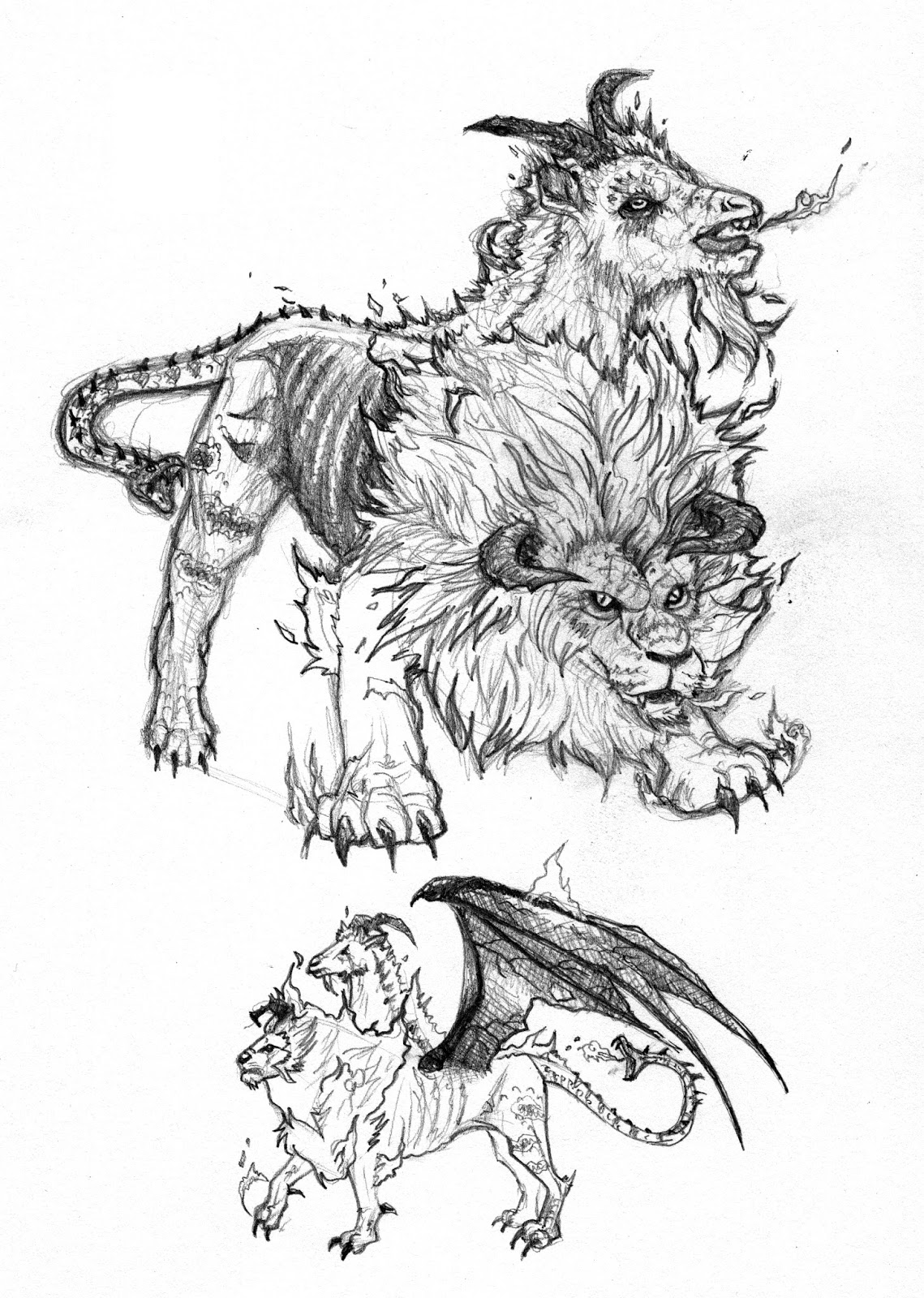 The Illustrative Themo H Peel: Merlin's chimaera - my fantastic bestiary