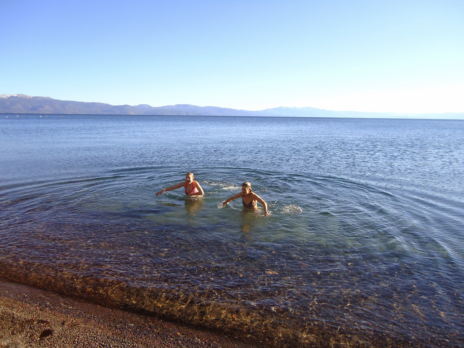 Eat, Run, Read: December Dipping in Lake Tahoe