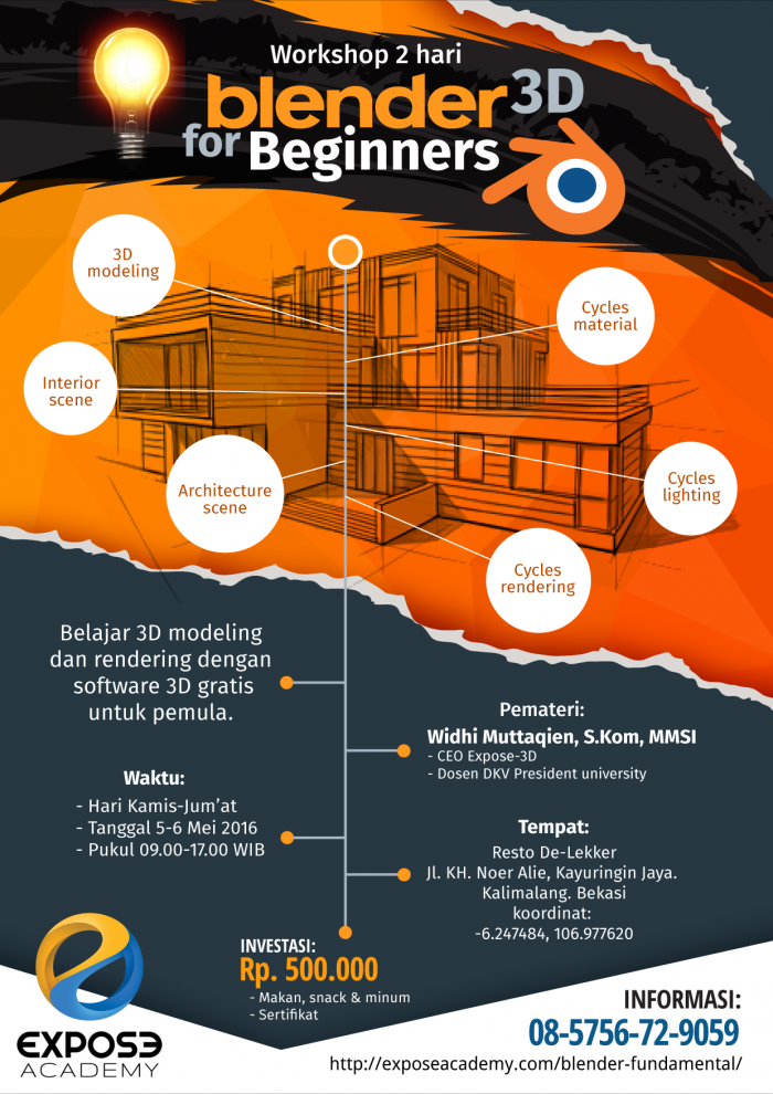 Belajar Blender untuk pemula - DESAIN RUMAH MINIMALIS Belajar Blender untuk pemula - DESAIN RUMAH MINIMALIS