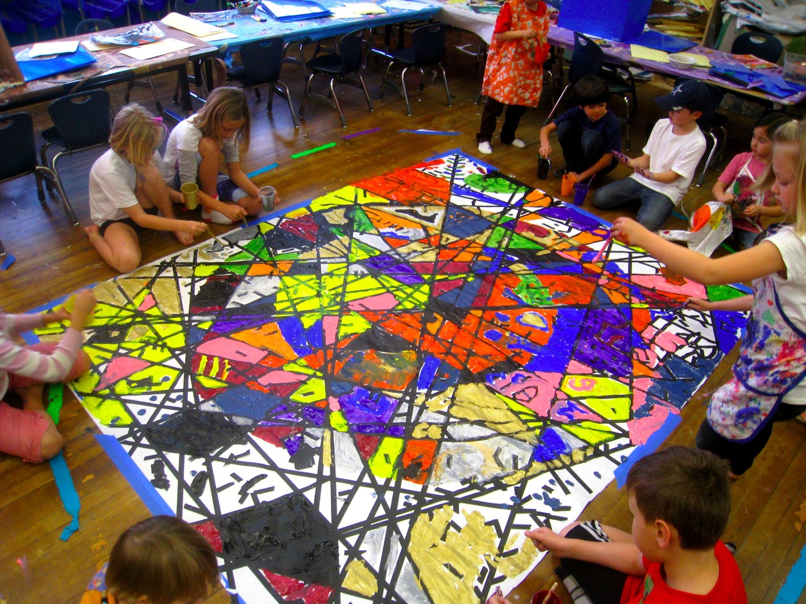 We-Make-Marks: HOLY MOLY!!: The Tape Project 3 (Stained Glass Style)