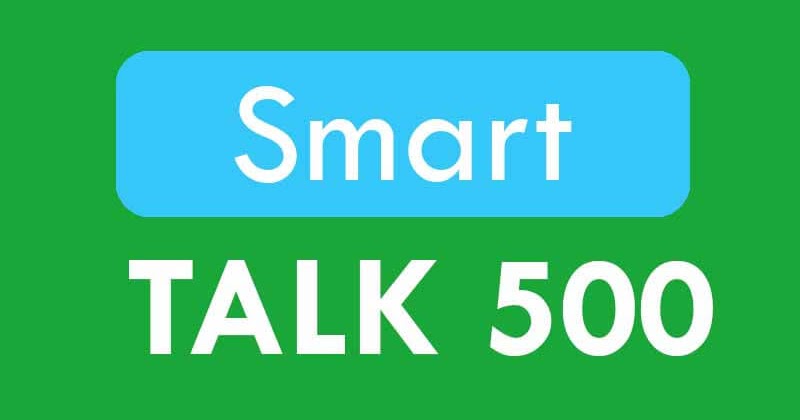 Smart offers TALK 500 – Unlimited Call Promo for 30 Days or 1 Month