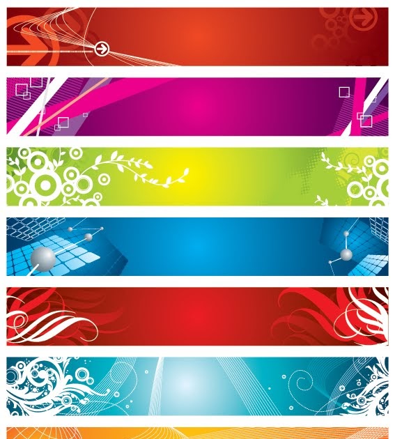 8 Banner vektor keren untuk Desain Iklan atau Website - Blog azis Grafis