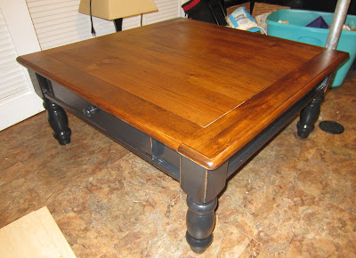 Crafting in the Land of Diapers and Naps: Coffee Table Face Lift