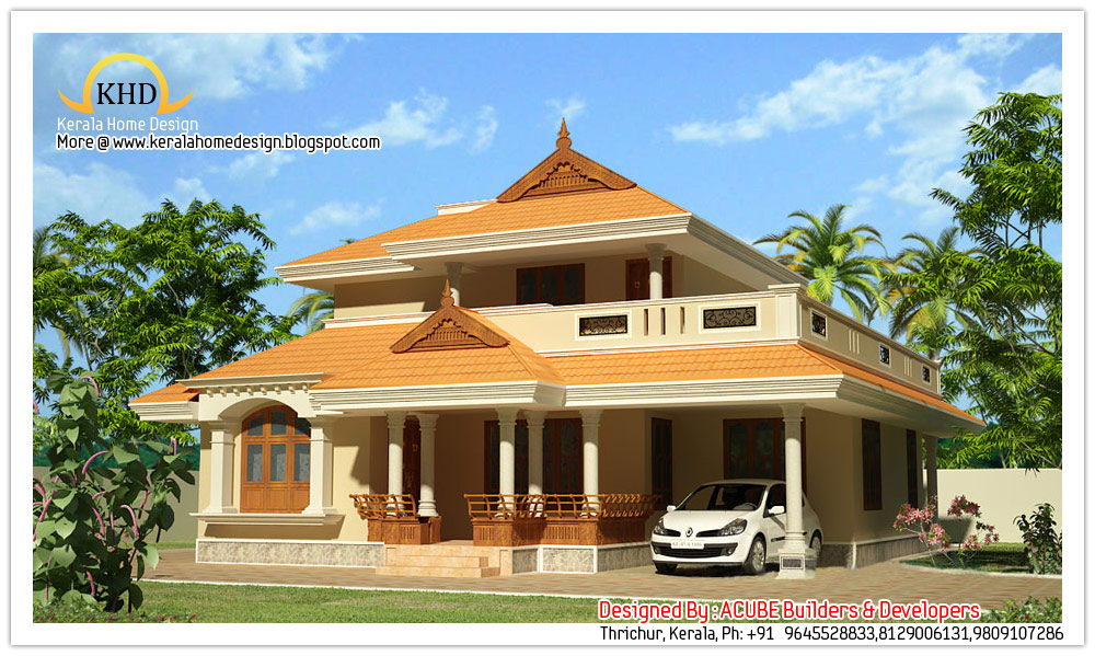 Kerala Style House Architecture - 2200 Sq. Ft:Home and Design