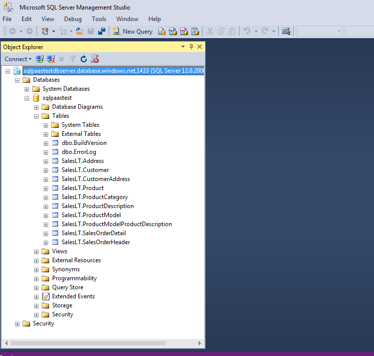 Azure SQL PaaS - first look