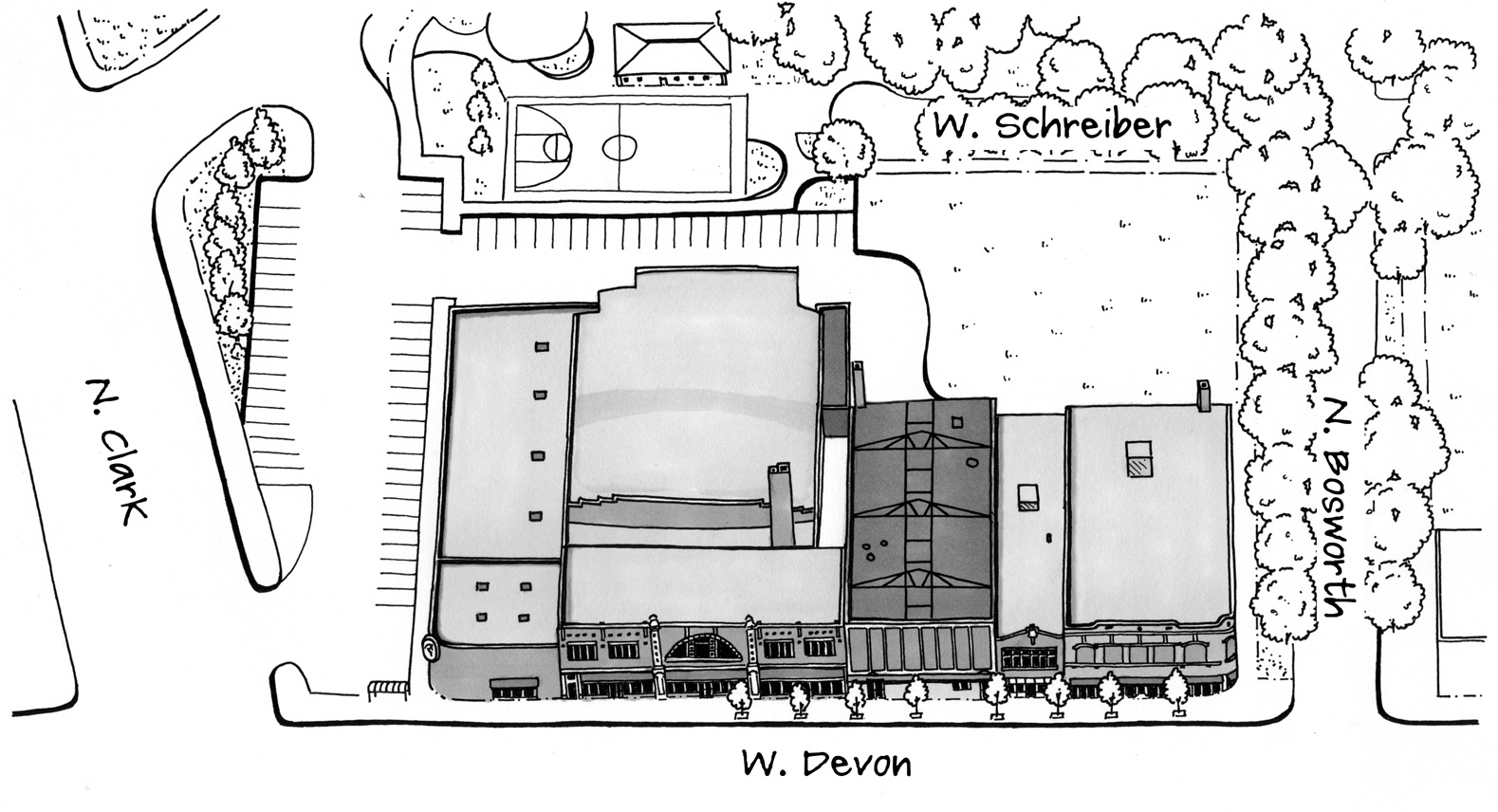 Ultra Local Geography: Devon Streetscape (1536-1556 W. Devon)