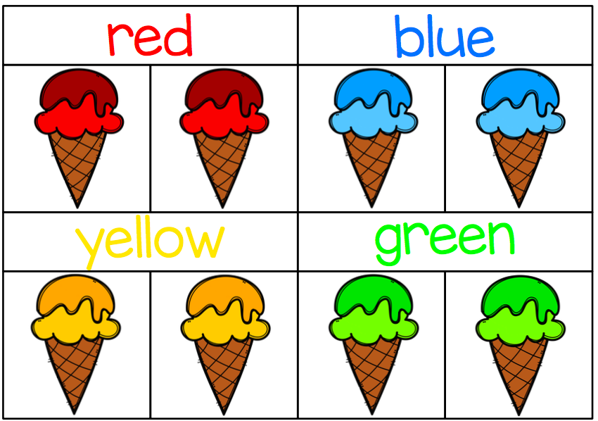 Toys Learning & School Toys & Games Ice Cream Color Matching etna.com.pe