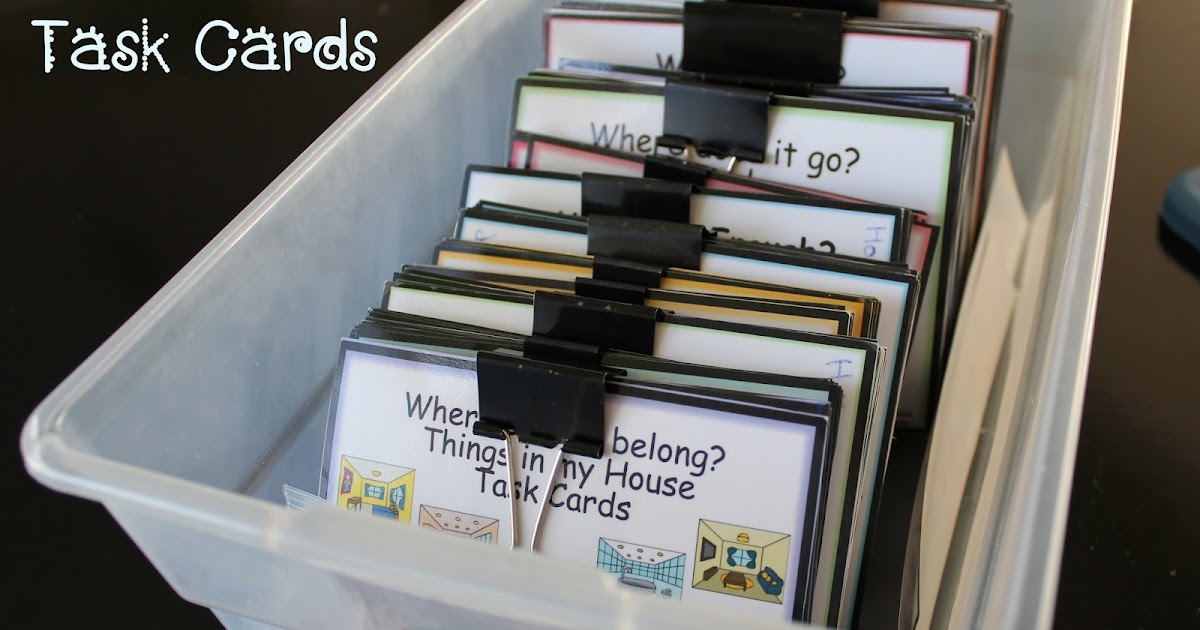 Visual Task Cards for Special Education - Breezy Special Ed