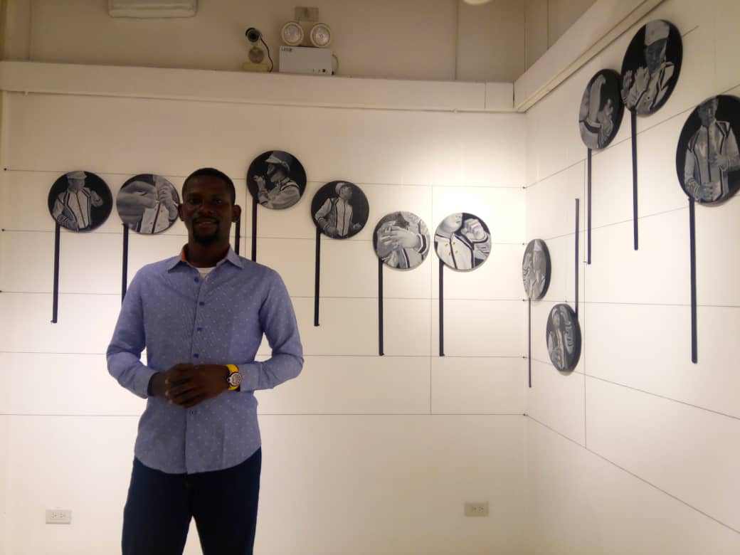 Nwobu Emeka Johnbosco Attends the Solo Exhibition of Choco Jerome at PASEO Gallery, Philippines