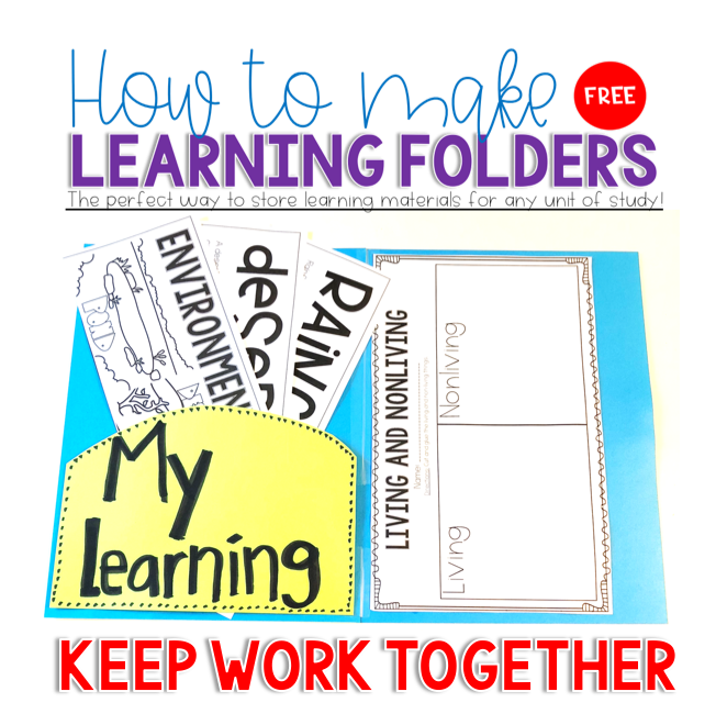 How to Create Learning Folders! - The Teacher Talk