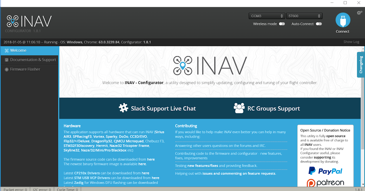 湯尼阿貝輕鬆露 ~: [DIY 筆記] 自組四軸 - INAV 1.8.1 設定 - QAV280