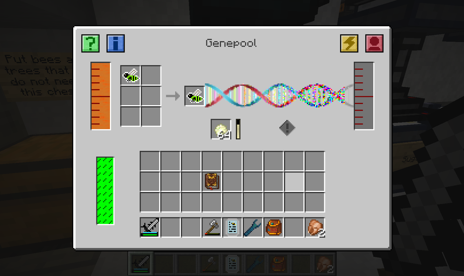 Modjo Minecraft: Bee Genetics: Modifying Bees to have Desirable Traits