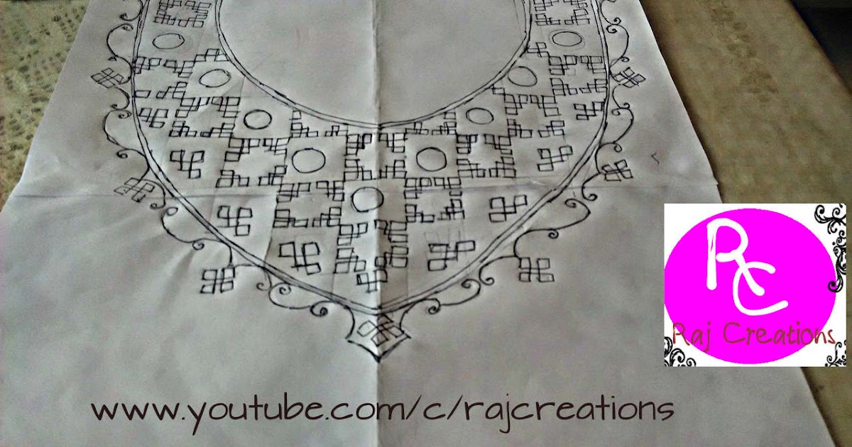 ABHIVYAKTIYA: Hand Embroidery: Kutchwork Neck Design Video