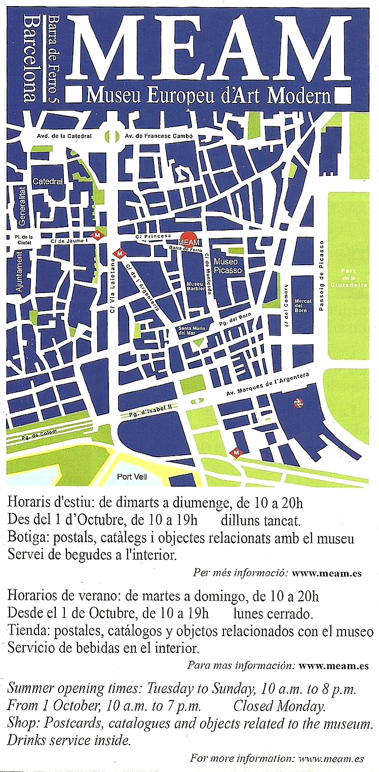 The traveler's drawer: MEAM - Museu Europeu d'Art Modern, Barcelona