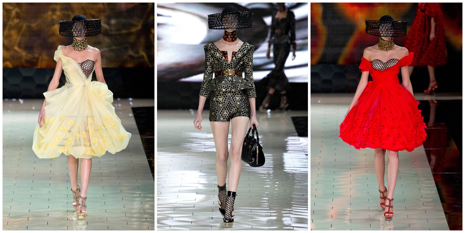 Magic Dress Trends: Alexander McQueen Spring 2013 Fashion Show