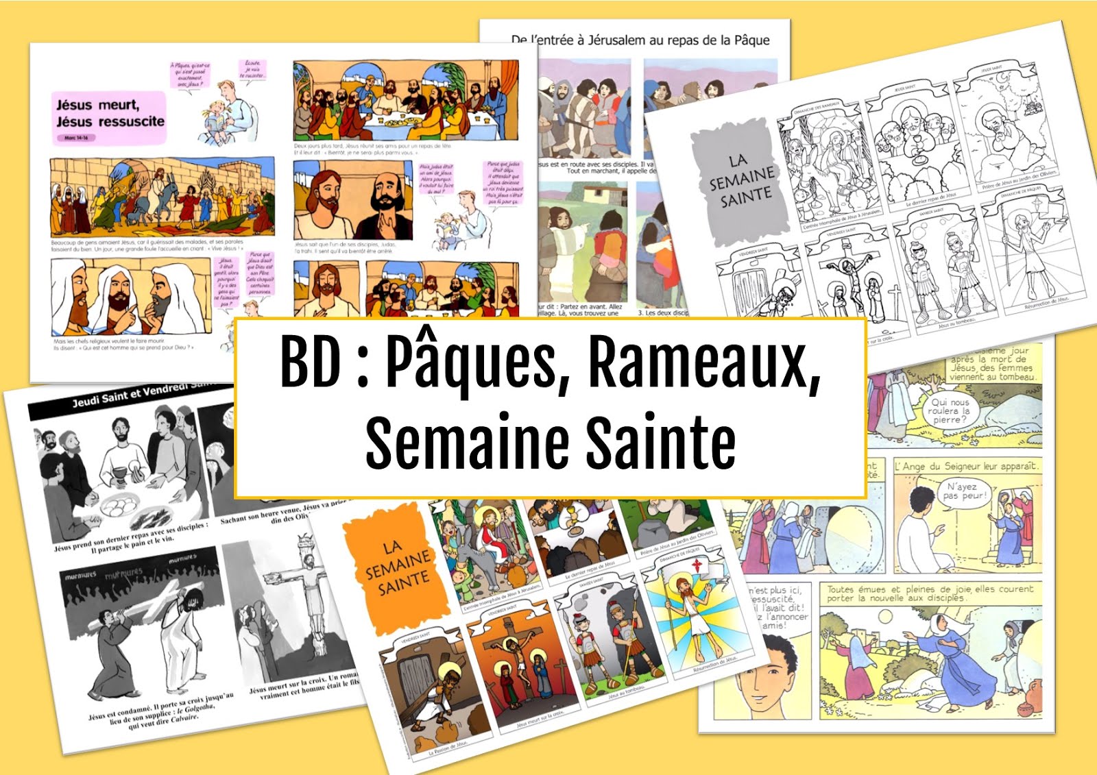 BD : Pâques, Rameaux, Semaine Sainte
