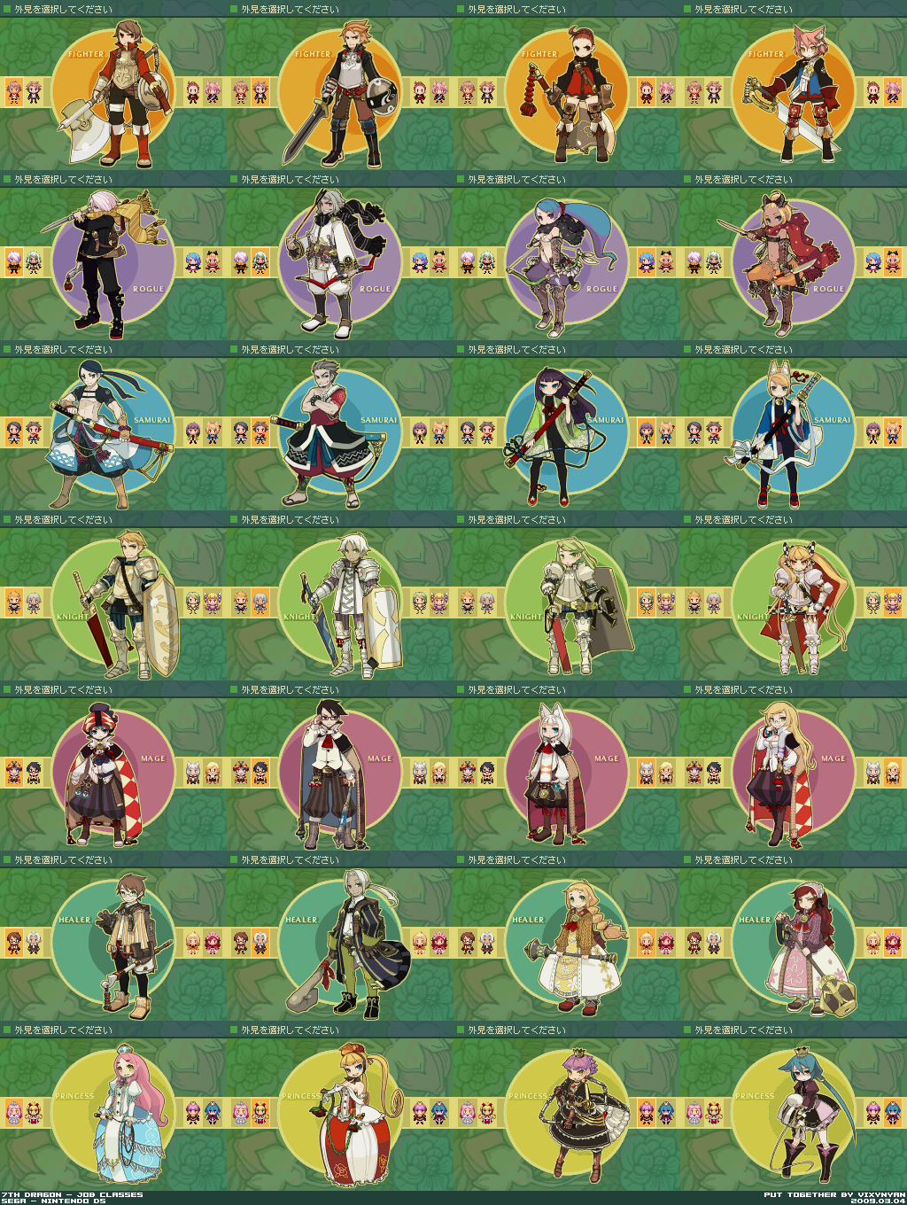 7th Dragon code:VFD - Análisis de Clases