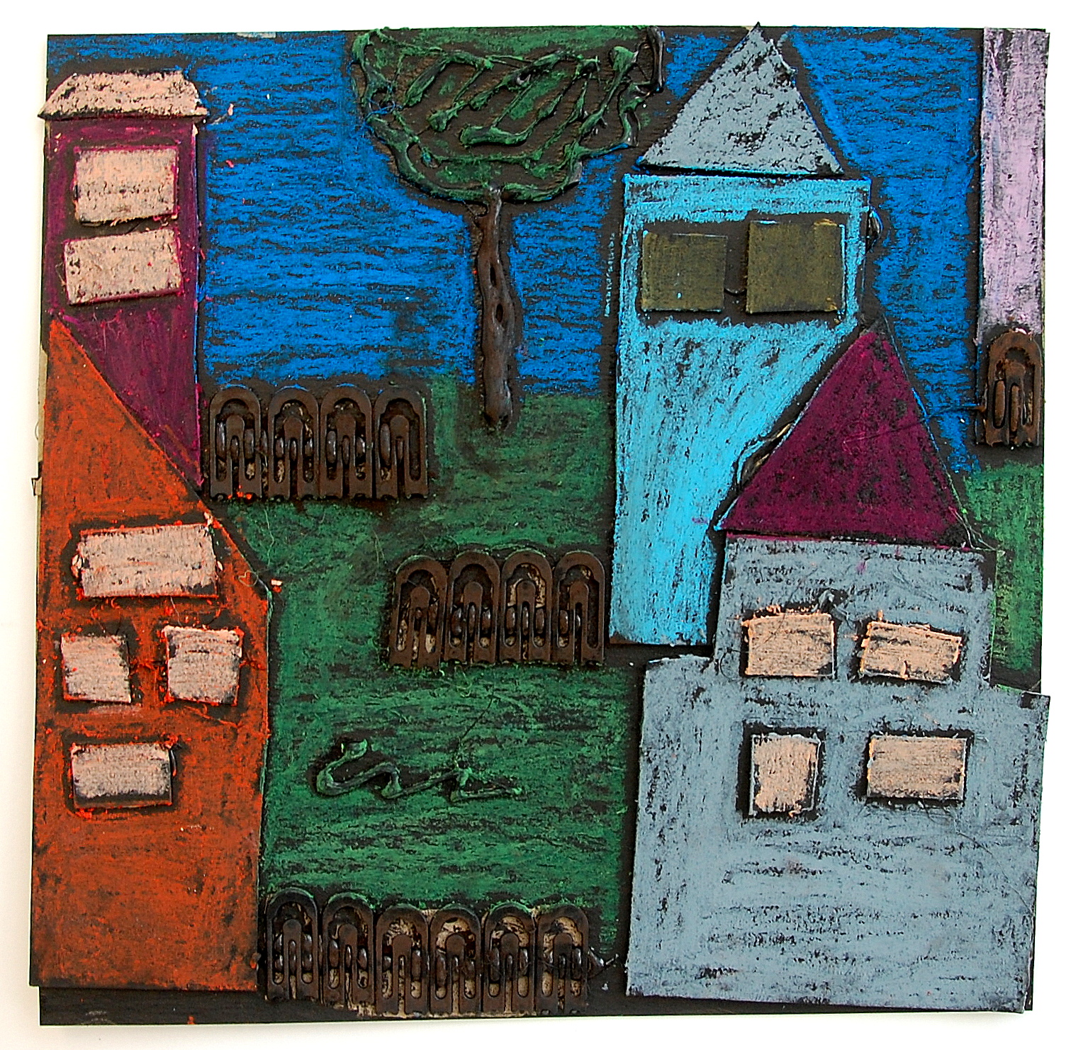 The New Hope Art Gallery: Middle School Art: Mixed Media Cityscapes