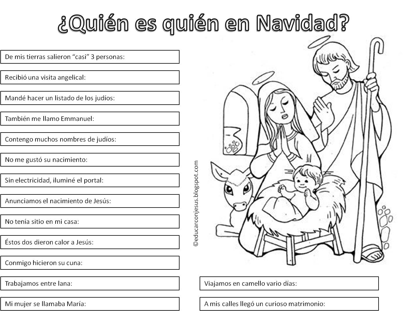 Educar con Jesús: ¿Quién es quién en Navidad?