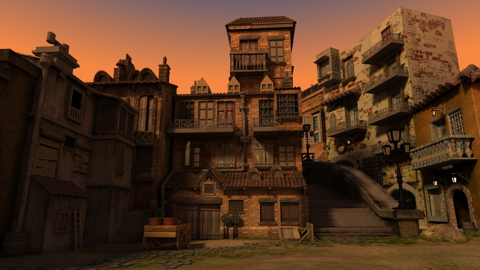 3D Animation: Village Scene