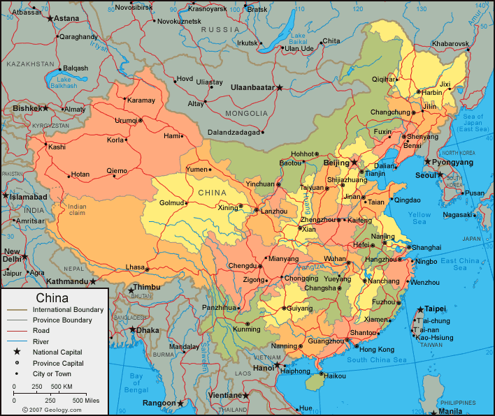 MAPAS DA CHINA