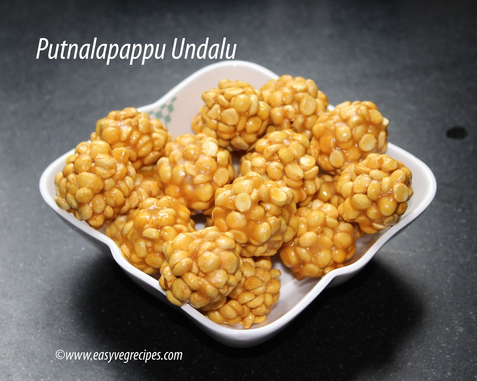 Putnalapappu Undalu Recipe -- How to make Laddu with Roasted Bengal ...