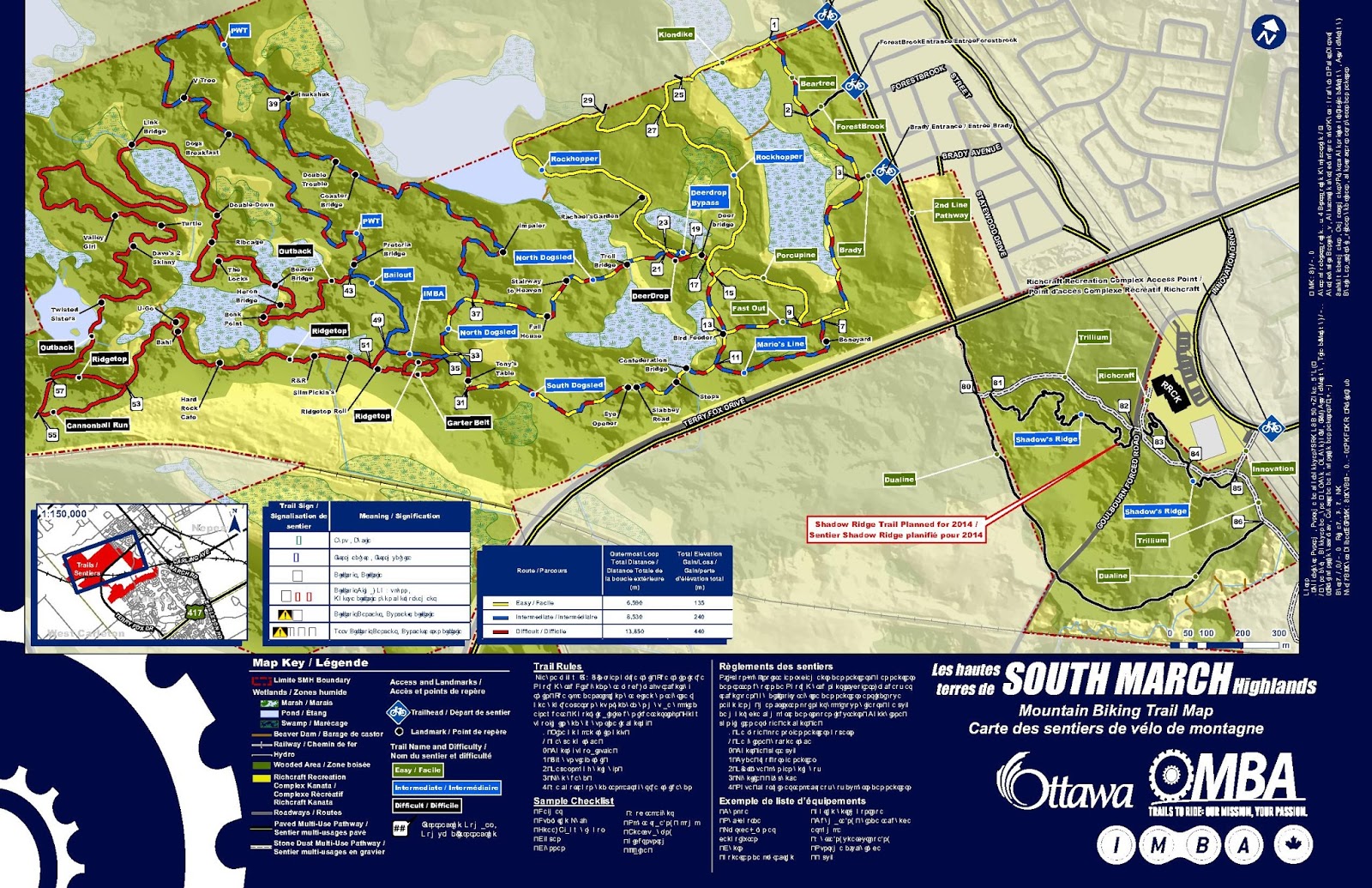 Richard's GPS Trail Maps: South March Highlands Trails