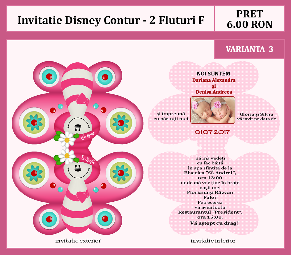 BebeStudio11.com - Invitatii Nunta‎ si Botez: Invitatii Gemeni - 2 ...