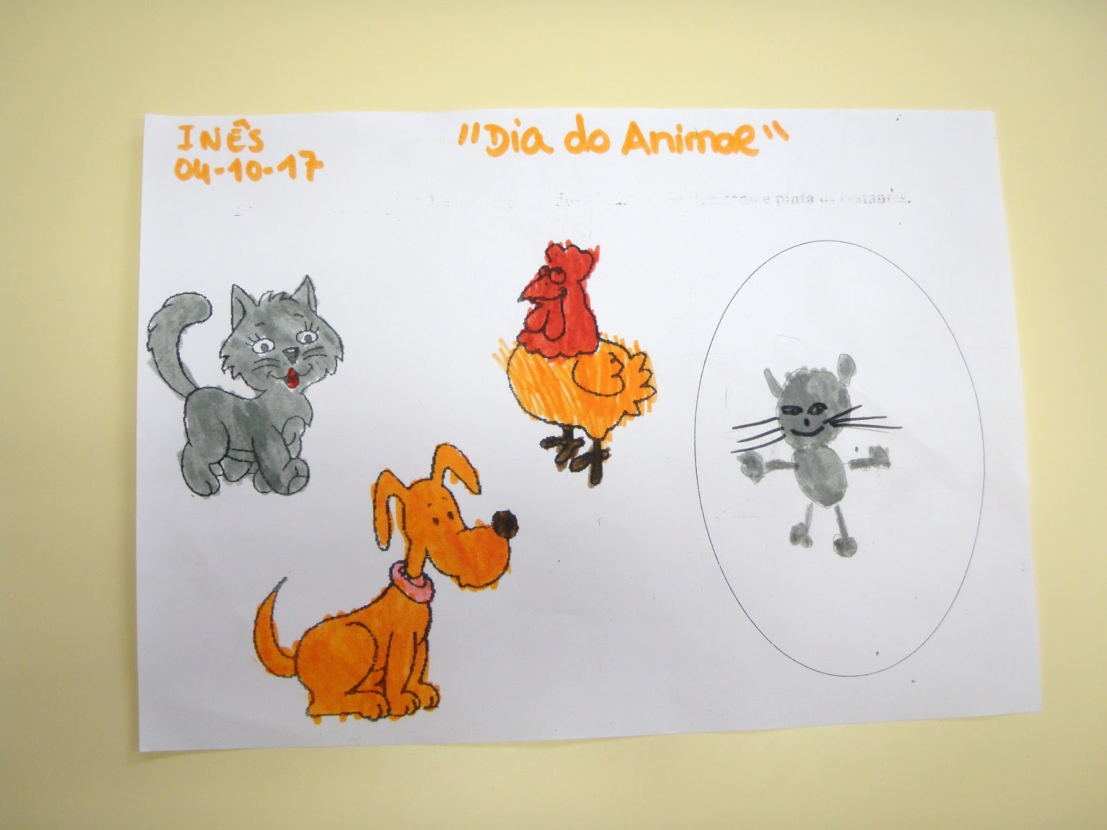 As nossas histórias: "O meu animal de estimação"