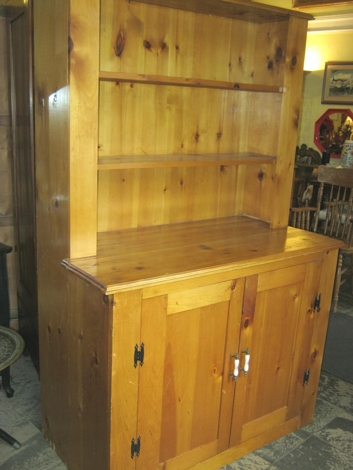 Funk & Gruven A-Z: PINE OPEN SHELF DISH CUPBOARD