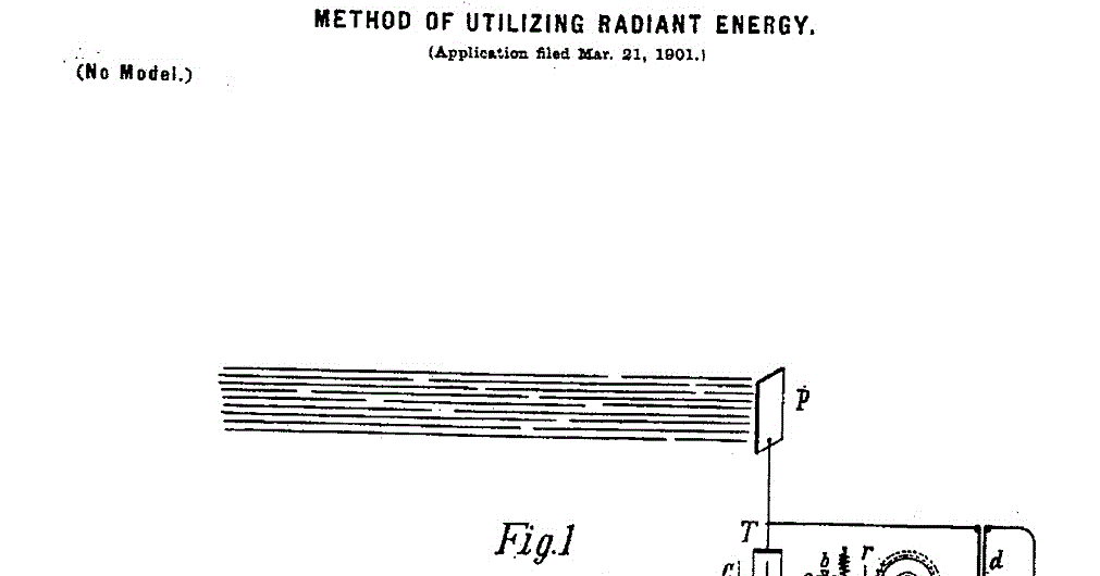 Electro-Magnetic World: Nikola Tesla's Method Of Utilizing Radiant Energy