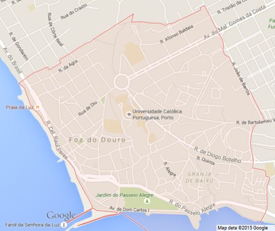 Lugares na freguesia da Foz do Douro, Porto