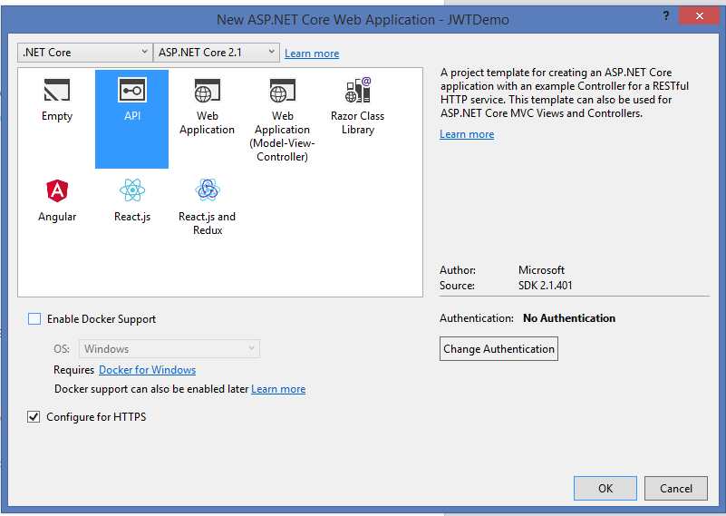 JWTs in ASP.NET Core 2.0