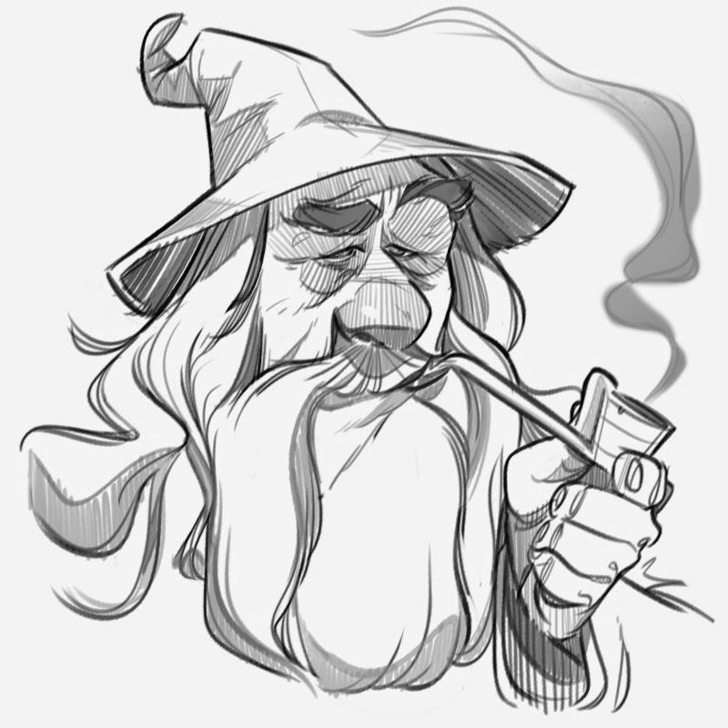 P.Cohen Sketch Blog: Gandalf the Grey