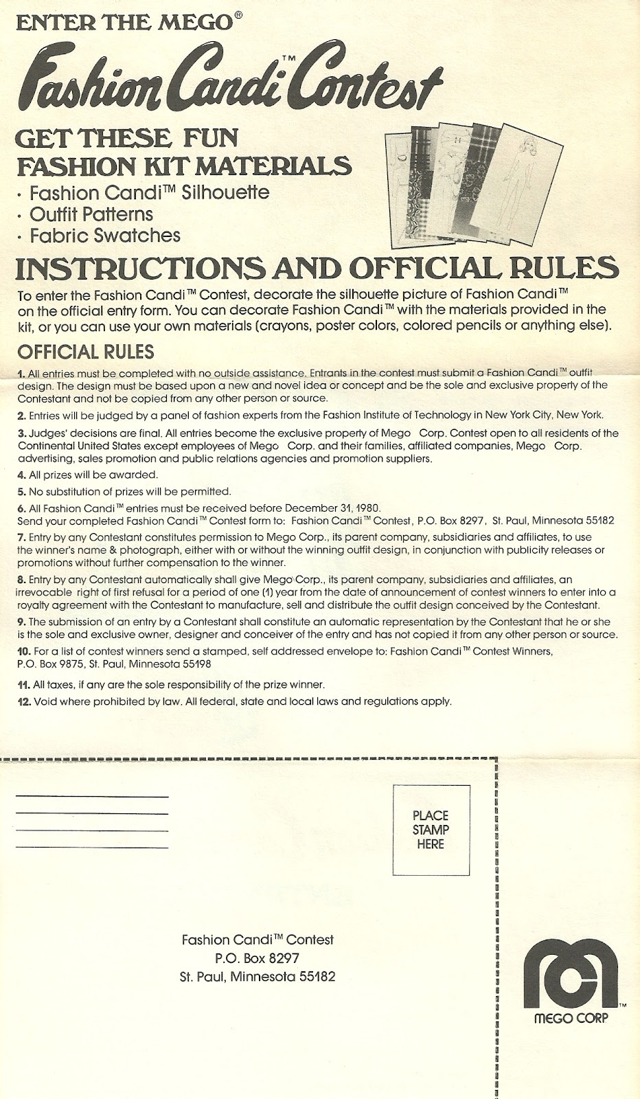 Toy-Addict.com: Mego Fashion Candy Doll ~ Booklet, Instructions ...