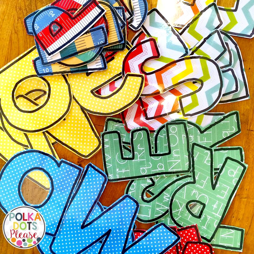 How to Make Bulletin Board Letters - Polka Dots Please