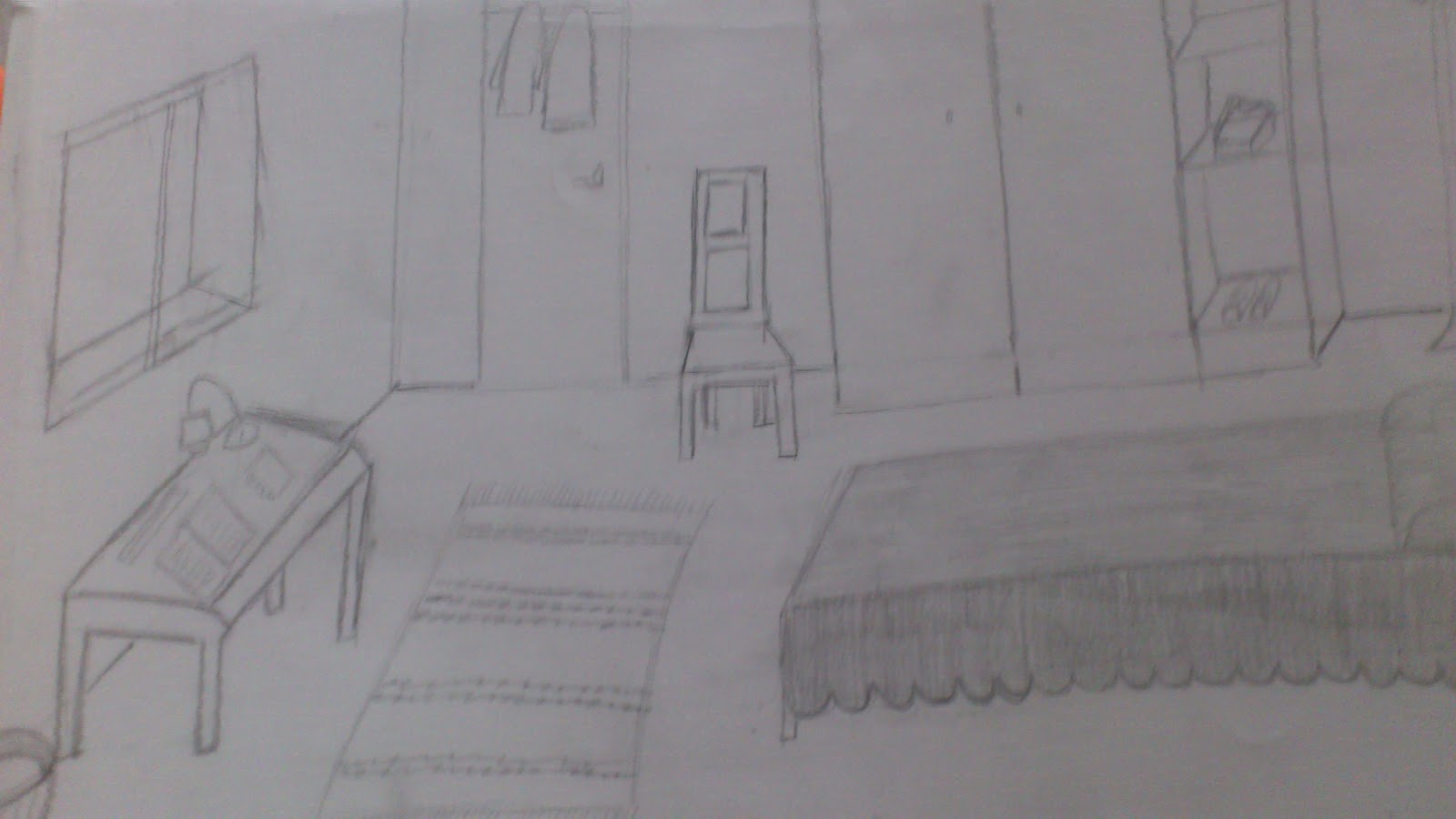 Blog Juanca: Dibujando por mi cuarto