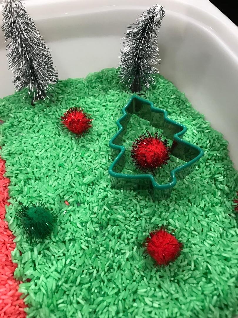 Christmas Sensory Bin - For the Love of Teaching