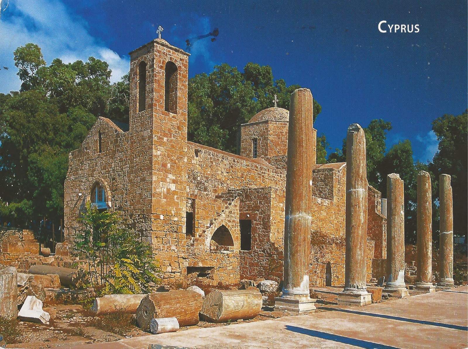 A Journey of Postcards: Ayia Kyriaki Church, Pafos, Cyprus