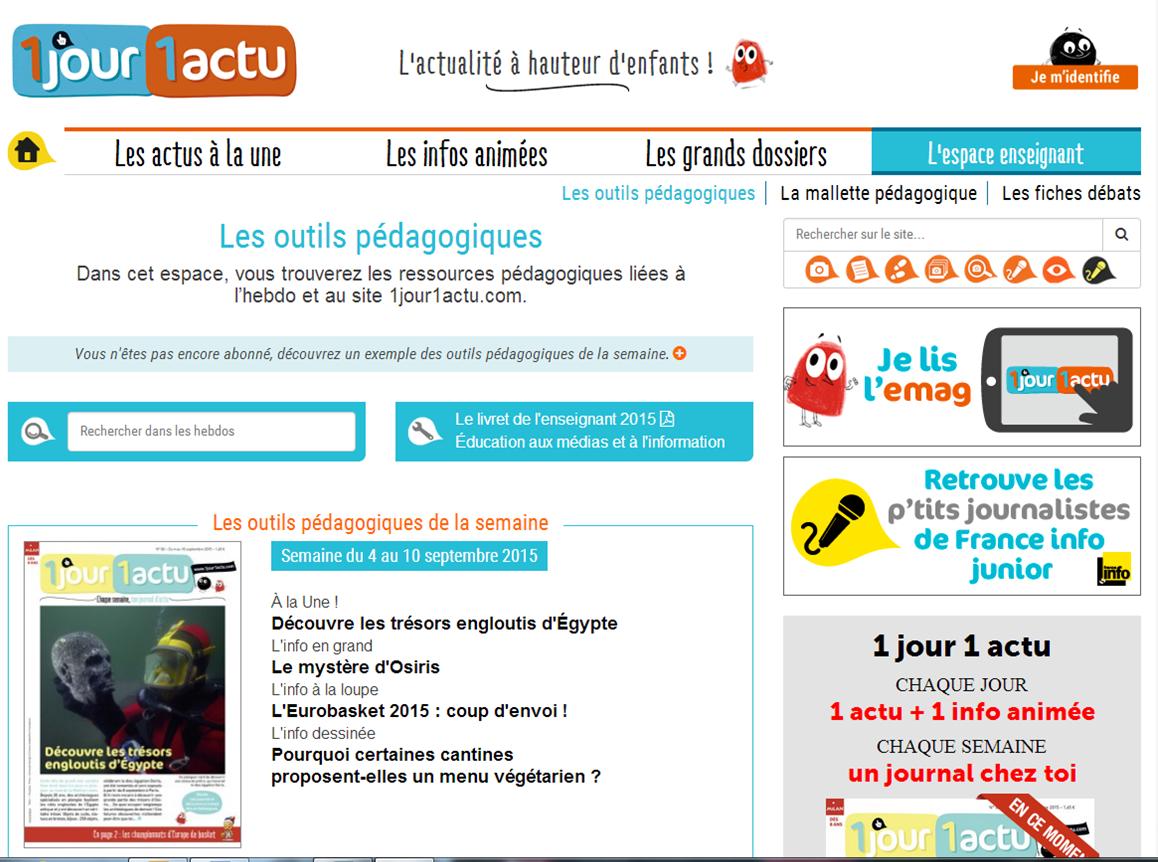 Education aux Médias: 1 jour, 1 actu