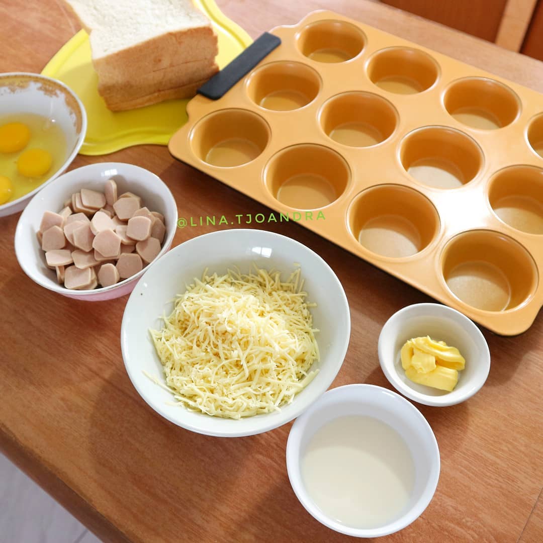 MUFFIN ROTI TAWAR dengan TELUR SOSIS KEJU. Roti Sisa Jadi Rebutan ...