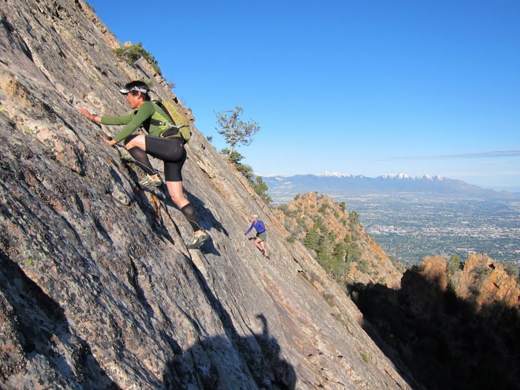 SLC Samurai: Mt. Olympus West Slabs -- Alpine Style