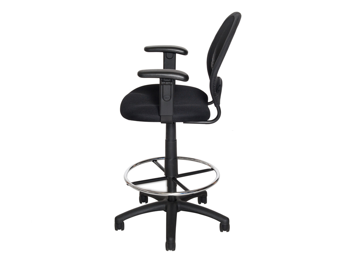 Deluxe Mesh-Back Drafting Stool - DDTS-STOOL Series | Furniture Garden